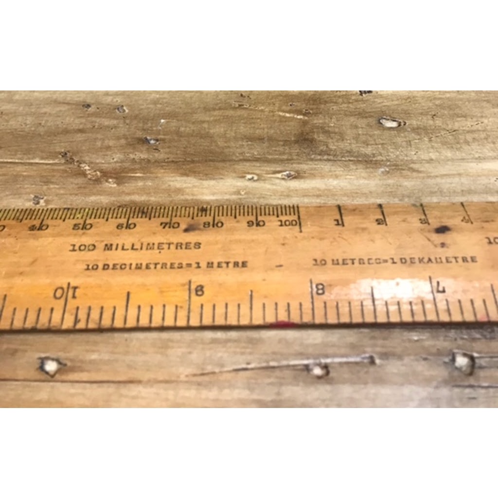 Tenths Vintage Wooden Ruler