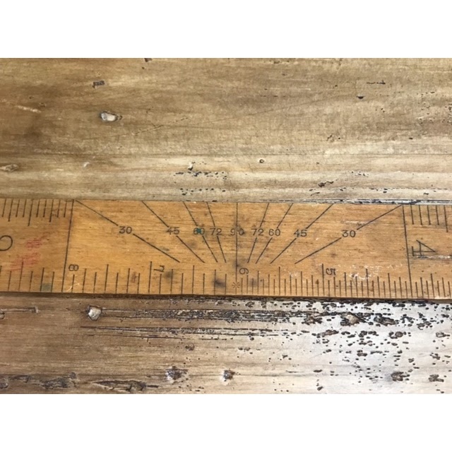 Tenths Vintage Wooden Ruler